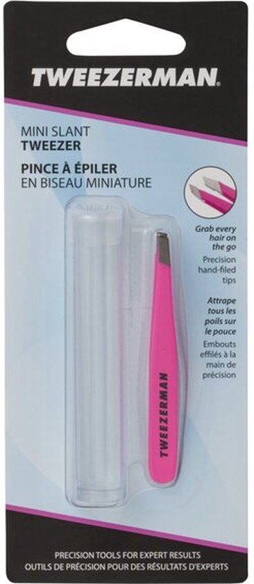 TWEEZERMAN MINI SLANT TWEEZER PINCET - Wenkbrauwen - Handig in Gebruik ...