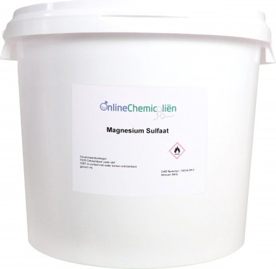 Magnesiumsulfaat - 5kg - badzout - Epsom zout - Bitter zout - Foodgrade ...
