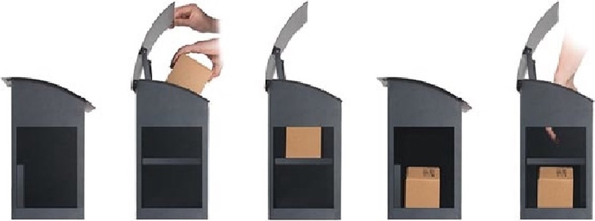 Brievenbus - dropbox voor postpakketjes - Zwart | bol.com