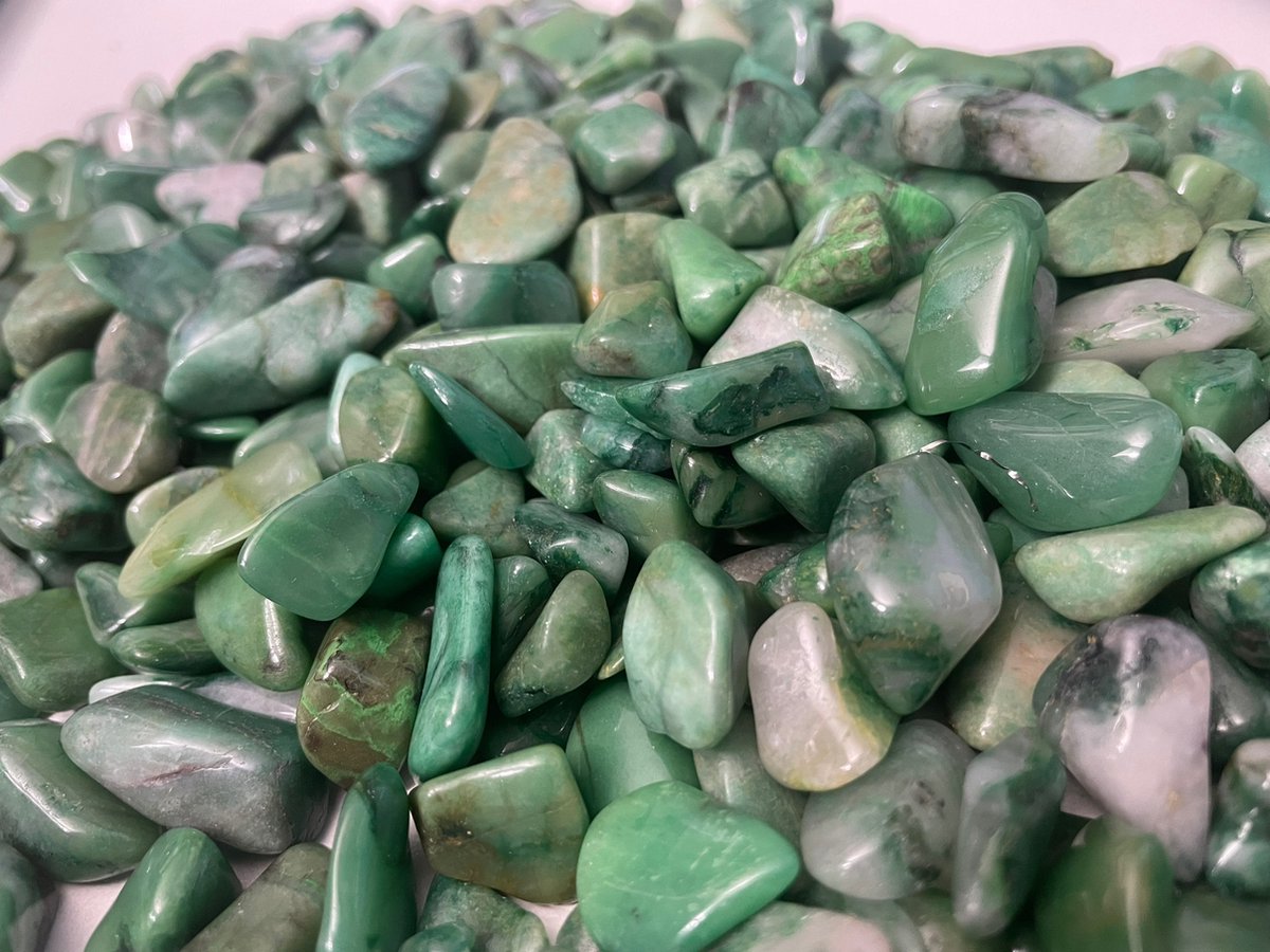 Plant 'n Bak - Jade - Edelsteen - Trommelsteen (small) - 50 gram | bol.com