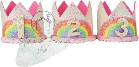 Verjaardagskroon 3 jaar - Verjaardagshoed 3e Verjaardag - Thema ...