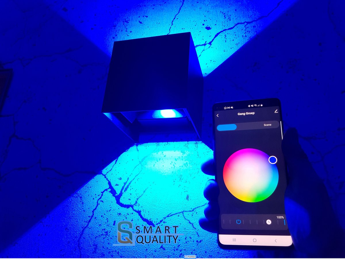 Smart Quality - LED wandlamp SMART WIFI -RGB - 16 Miljoen Kleuren ...