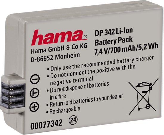 Hama 7,4V/850Mah Canon Lp-E5 | bol