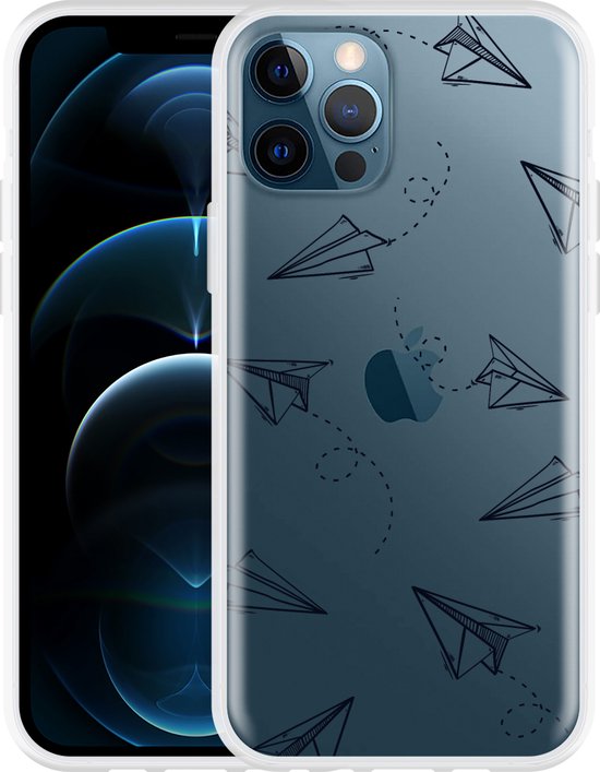 Hoesje geschikt voor iPhone 12 Pro Paper Planes | bol