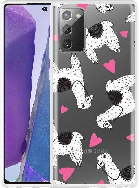 Samsung Galaxy Note 20 Hoesje Alpaca - Designed by Cazy | bol.com