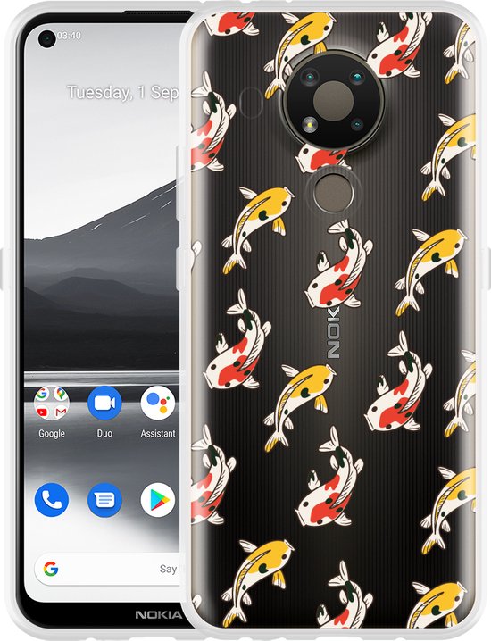 Hoesje geschikt voor Nokia 3.4 Koi Fish | bol