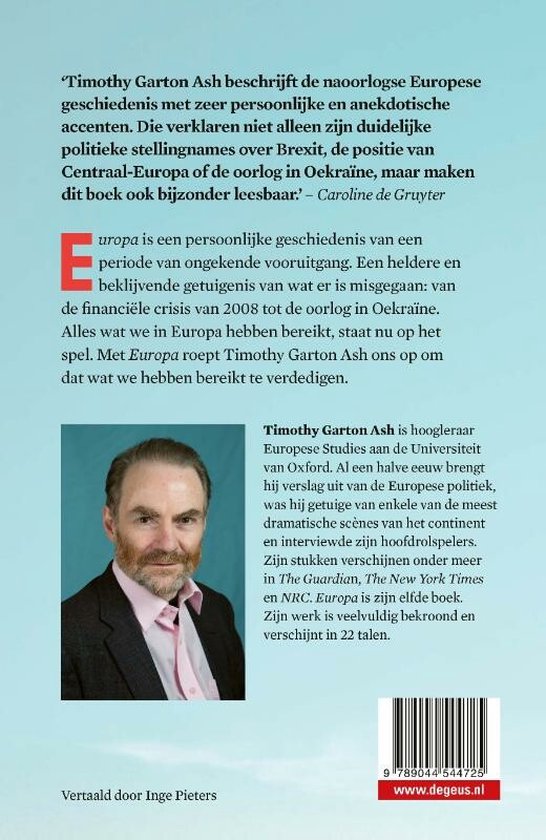 Europa, Timothy Garton Ash | 9789044544725 | Boeken | bol