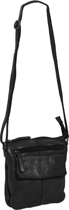 Daniel Ray Leather Crossbody Schoudertas Antiochië Zwart | bol