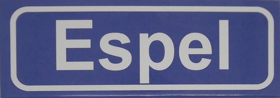 Koelkast magneet plaatsnaambord Espel. | bol