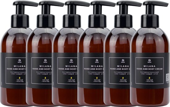 Grass Milana Perfumed Handcreme - Oud Rood - 6 x 300ml | bol