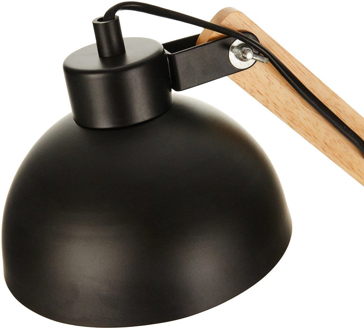 Bureaulamp EDM Zwart Hout Metaal 60 W (Ø 16 x 53 cm) | bol.com