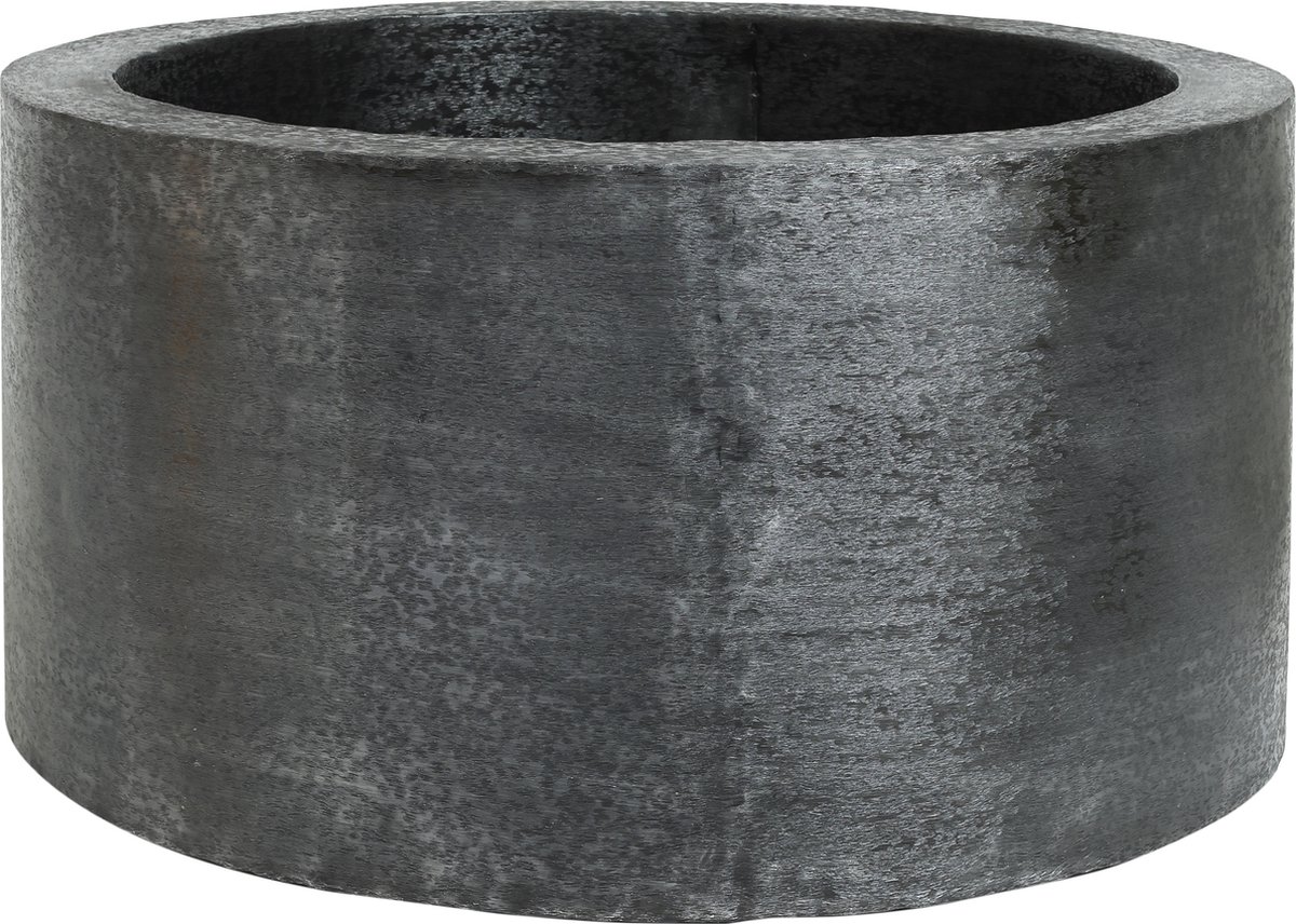 PTMD Eviee Black brushed alu sheet pot round SV2 | bol.com