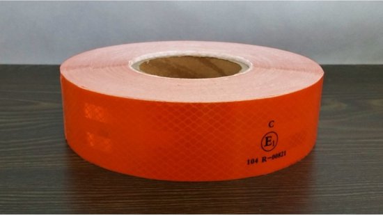 Reflecterende Tape - Oranje - 5 cm Breed - 10 Meter Lang - Signaaltape ...