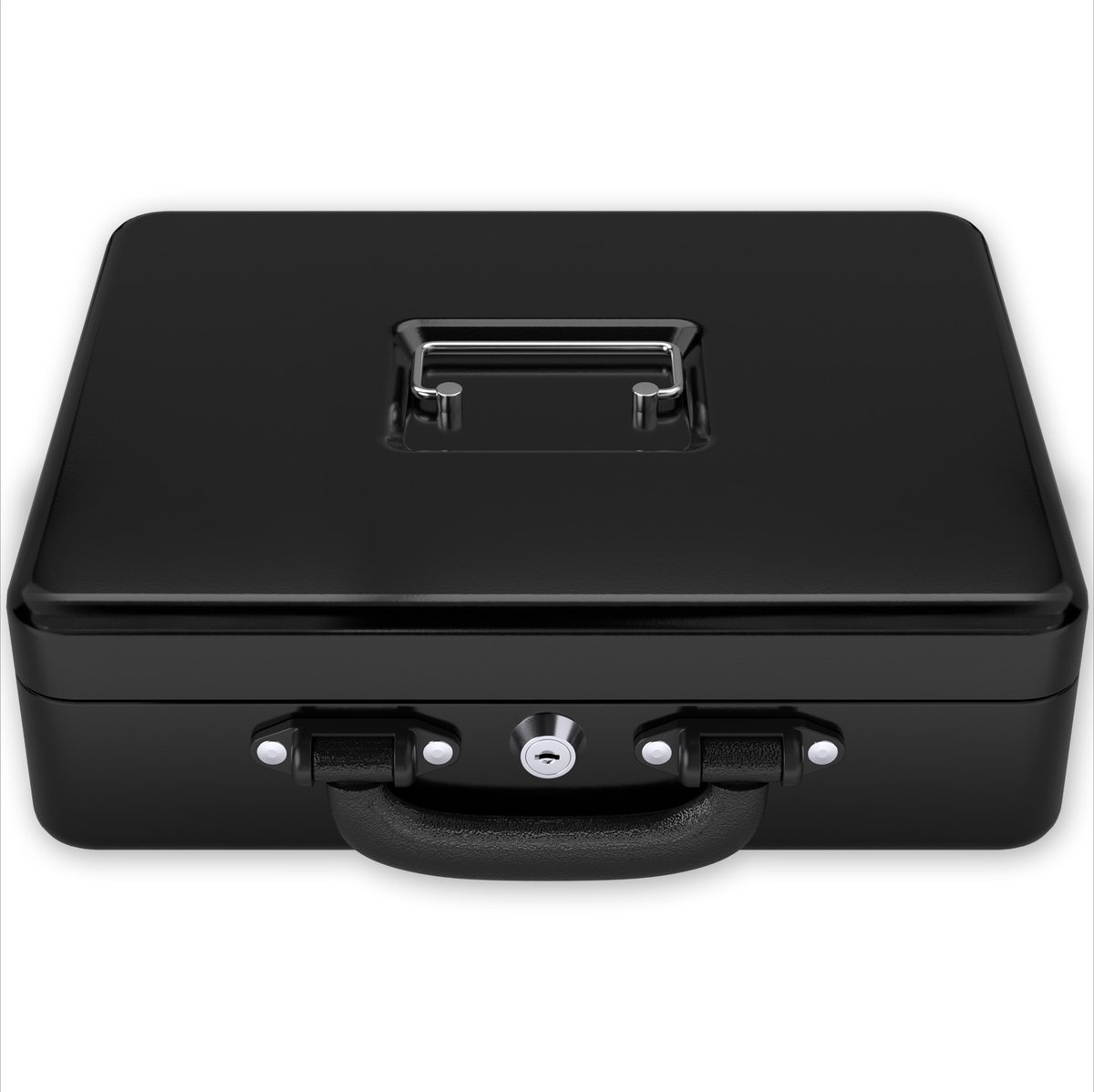 ACROPAQ Geldkistje - Premium, Geldkist met sleutel, 30 x 25 x 9 cm ...