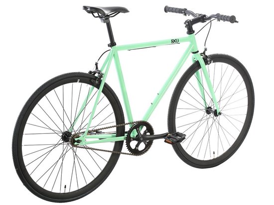 Sportieve fixed gear 6KU mint groen met stalen frame 49cm | bol.com
