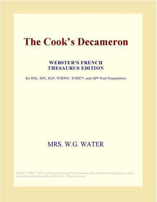 The Cook¿s Decameron (Webster's French Thesaurus Edition) (ebook), Icon ...