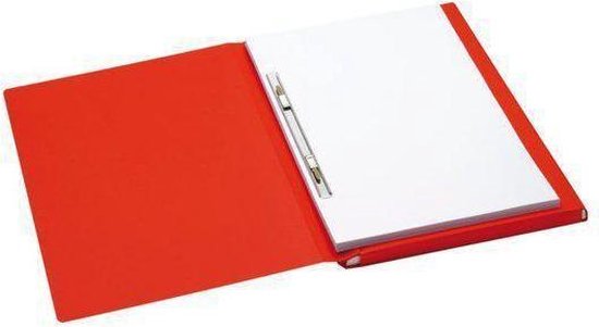Duplexmap Secolor folio 225gr rood | 50 stuks | 10 stuks | bol.com