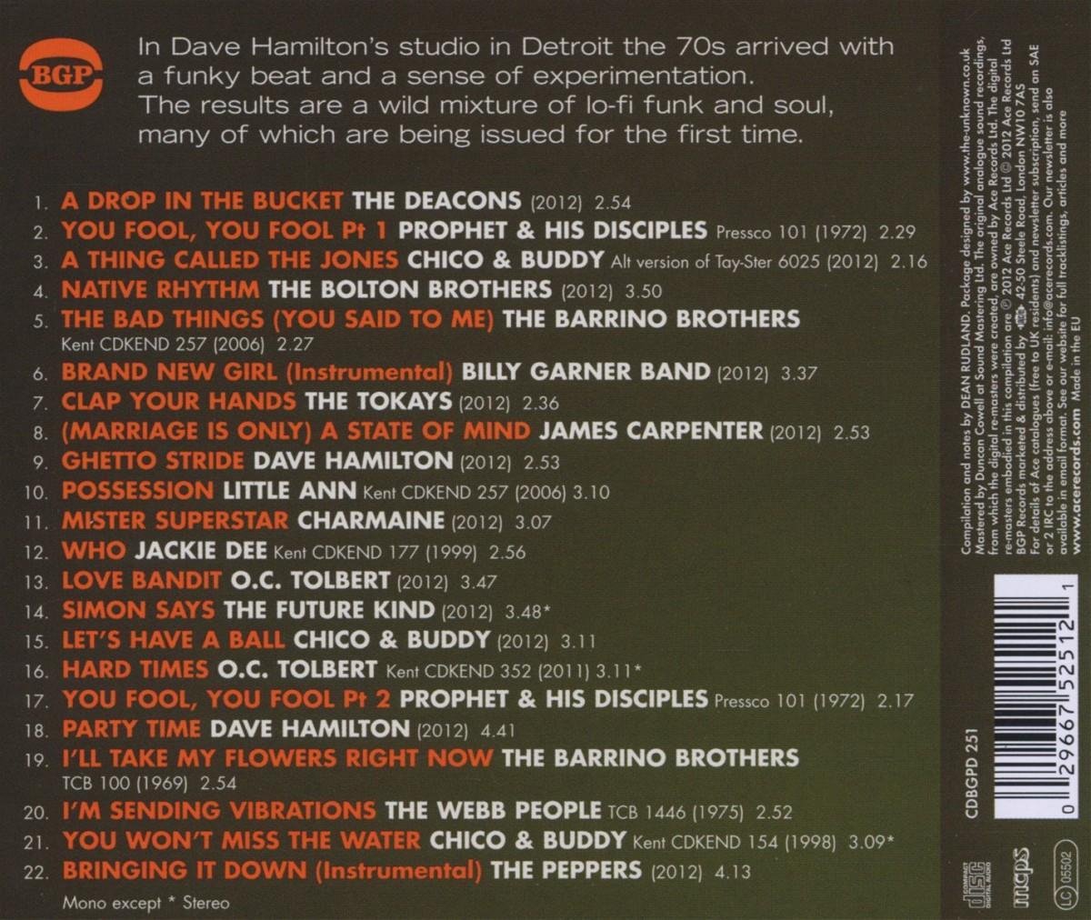Detroit Funk Vaults, various artists | CD (album) | Muziek | bol.com