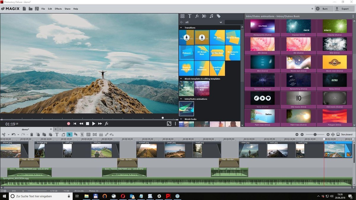 MAGIX Photostory Deluxe 2019 - Nederlands / Frans / Engels - Windows ...