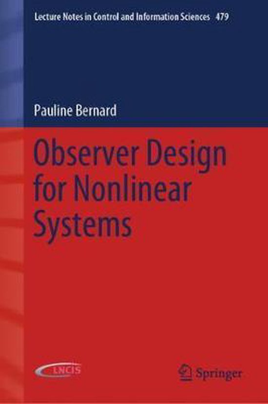 Observer Design for Nonlinear Systems, Pauline Bernard | 9783030111458 | Boeken | bol.com