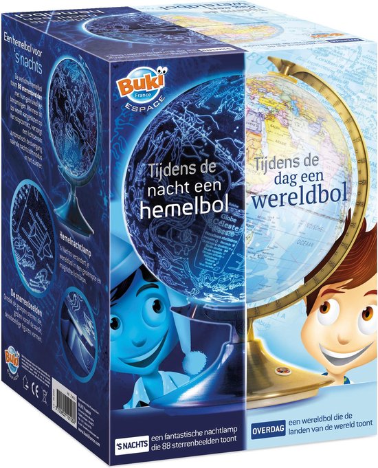 Buki Wereldbol Dag en Nacht | bol