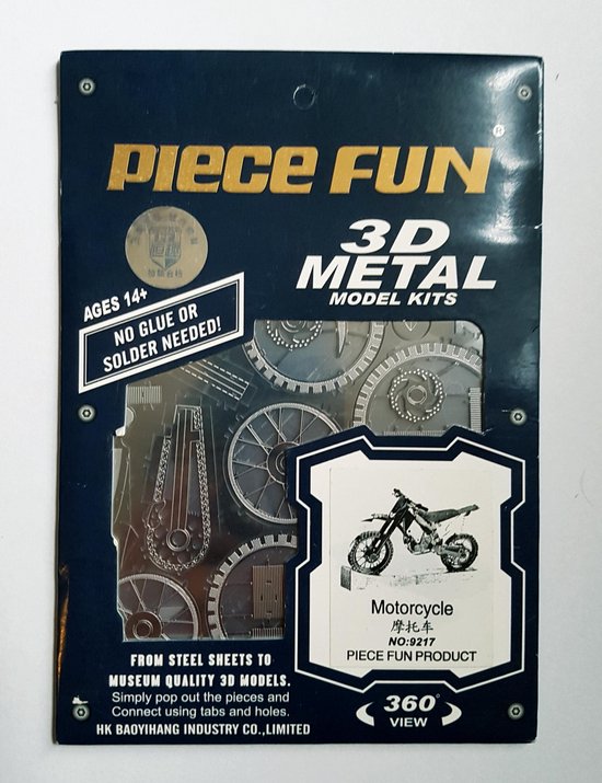 3D Metal model kits Motorcycle | bol.com