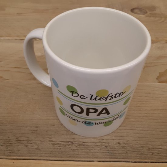 Witte mok - De liefste opa van de wereld - speciaal voor opa | bol