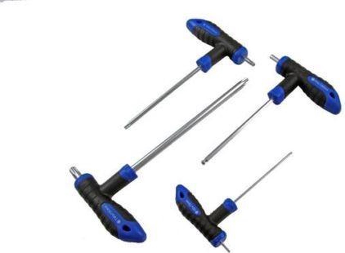 Torx- en inbusset met T-handvat 16-delig | bol