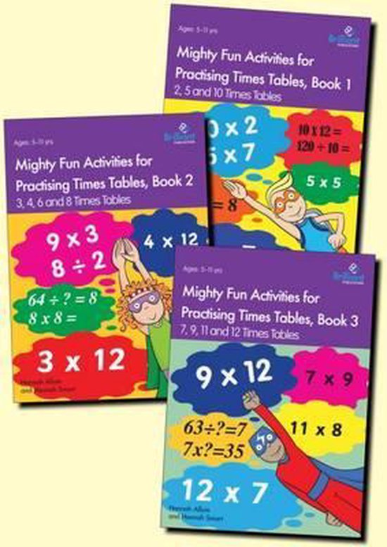 Mighty Fun Activities for Practising Times Tables, Set of 3 Books ...