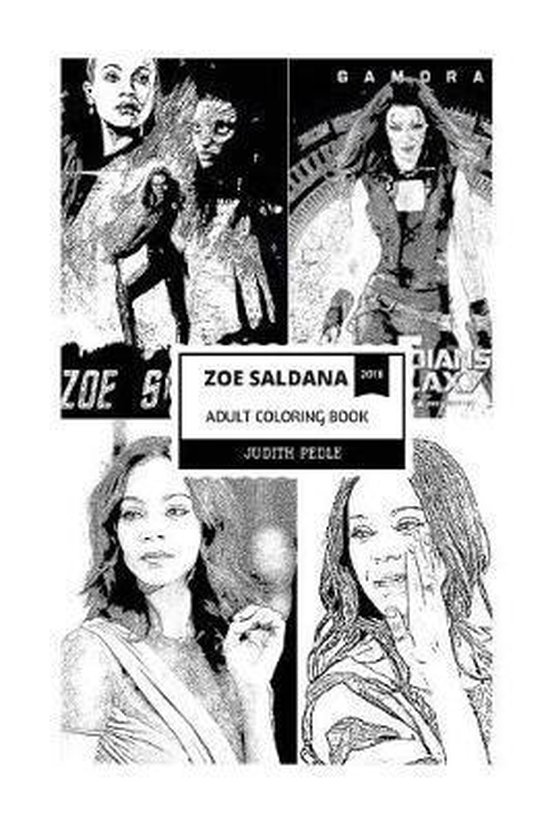 Zoe Saldana Books- Zoe Saldana Adult Coloring Book, Judith Pedle ...