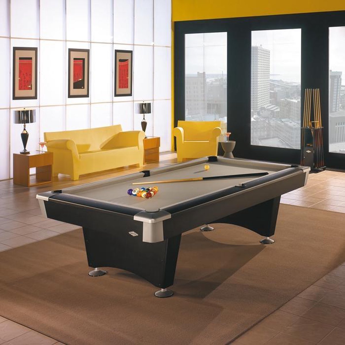 Pooltafel Brunswick Black Wolf 7ft zwart - drop pockets | bol.com