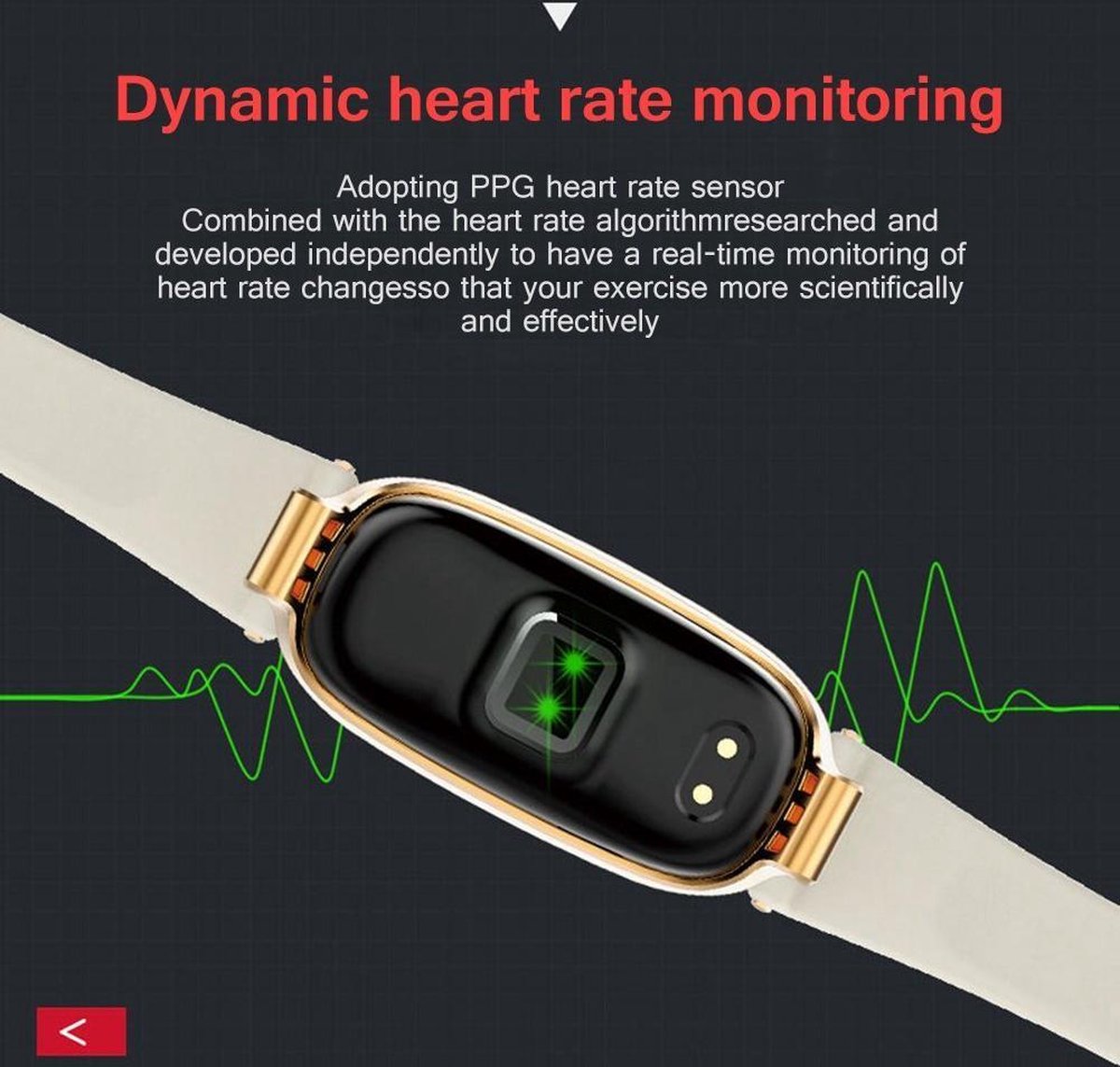Activity Tracker SW3 - met HartslagMeter - StappenTeller - Goud - Pols ...