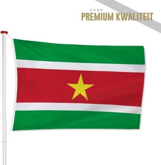 Surinaamse Vlag Suriname 100x150cm - Kwaliteitsvlag - Geschikt voor ...