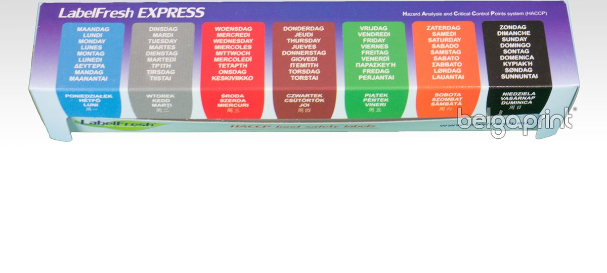 LabelFresh Express HACCP etiketten / stickers 7 dagen NL/FR | bol