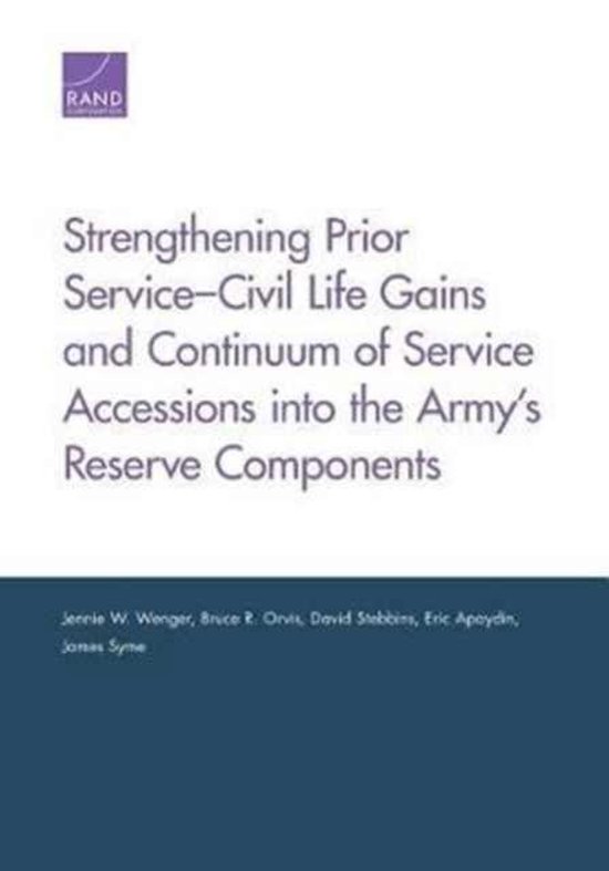 Strengthening Prior Service-Civil Life Gains and Continuum of Service ...