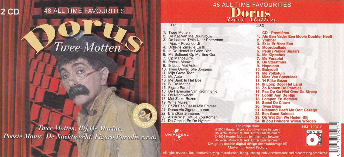 Twee Motten, Dorus | CD (album) | Muziek | bol