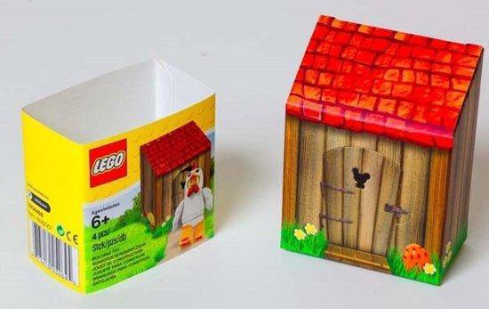 Lego 5004468 minifiguur pasen - Kippenpak figuur 5 cm in kartonnen doos ...