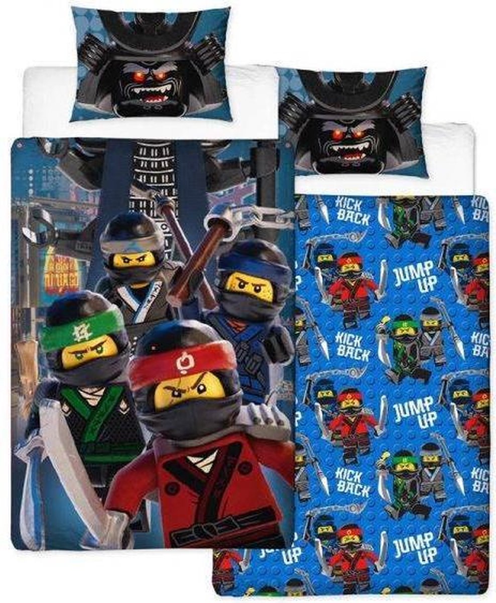 Lego Ninjago Crew - Dekbedovertrek - Eenpersoons - 135 x 200 cm - Multi ...