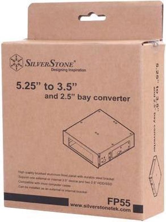 Silverstone FP55 Zwart | bol