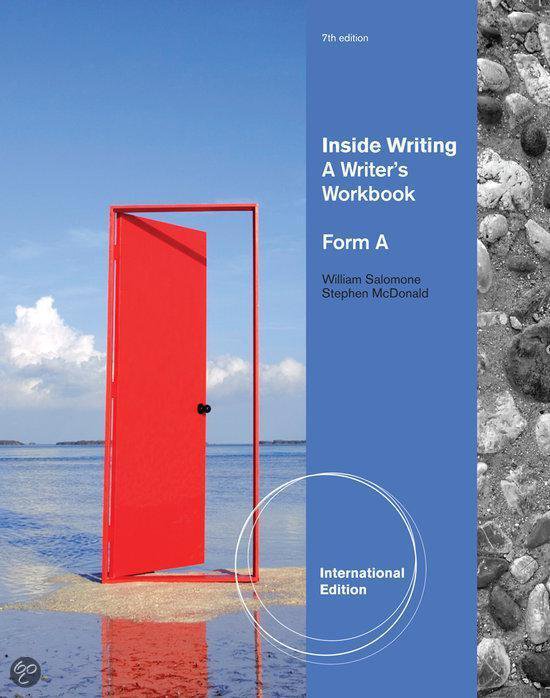 Inside Writing, Form A, William Salomone | 9780495898948 | Boeken | bol.com