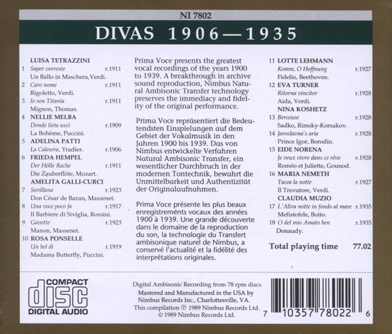 Various Artists - Divas Volume 1 (CD), various artists | Muziek | bol