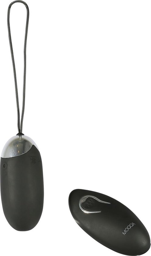 Moqqa Peach Remote Control Egg - Oplaadbaar Vibrerend Ei - Zwart | bol.com