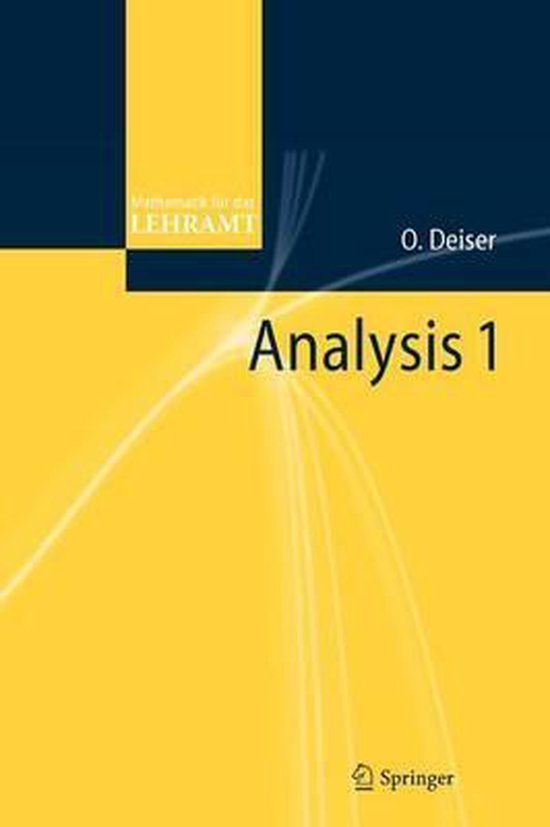 Analysis 1 | 9783642224584 | Oliver Deiser | Boeken | bol