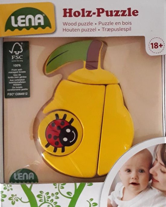 Lena Puzzel houten peer | bol.com