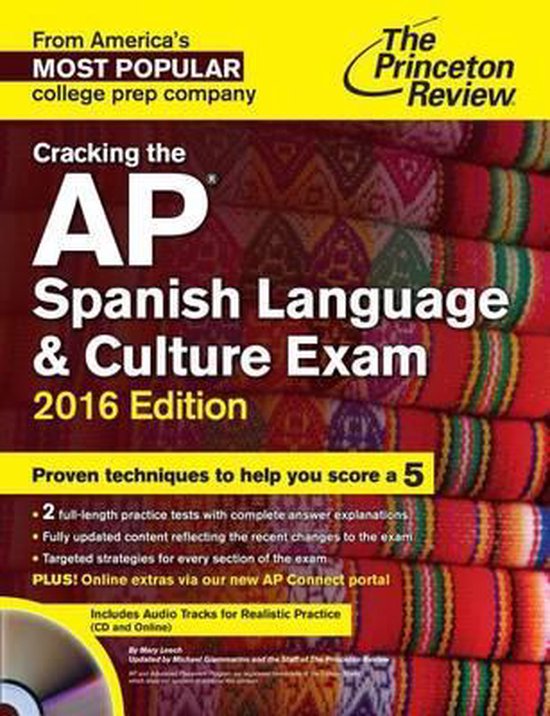 Cracking The Ap Spanish Language & Culture Exam With Audio Cd, 2016 ...