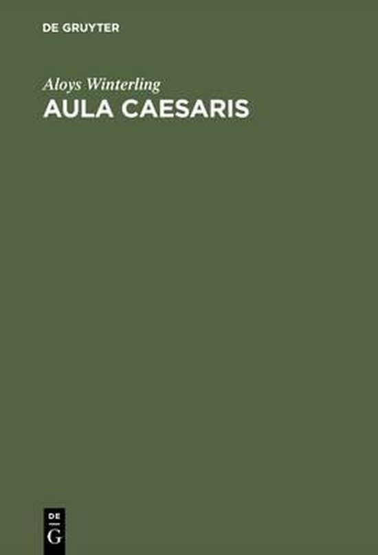 Aula Caesaris, Aloys Winterling | 9783486561951 | Boeken | bol