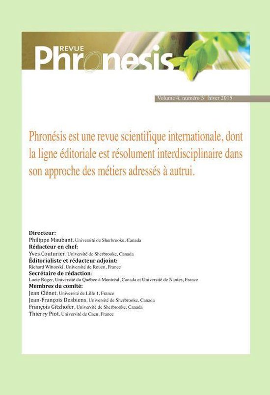 Phronesis - Phronesis. Vol. 4, numéro 3 2015 (ebook), Collectif ...