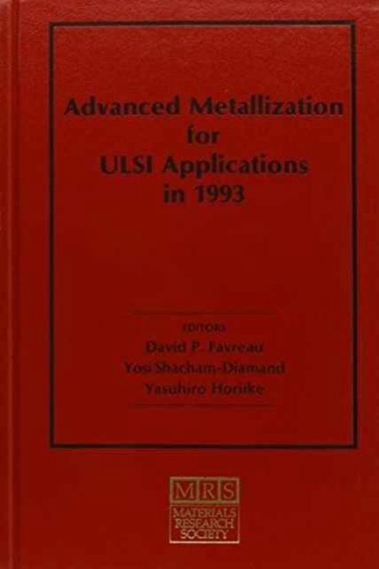 Advanced Metallization for ULSI Applications in 1993 | 9781558992351 ...