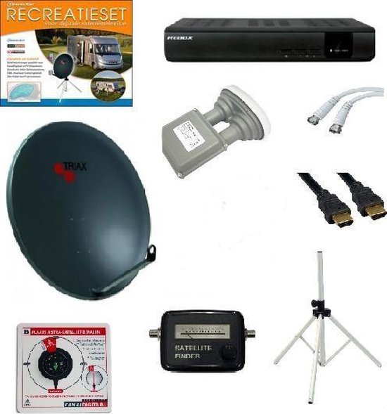 Rebox HD Sattelietontvanger RE 2200 HD PVR + Canal Digitaal Schotelset ...