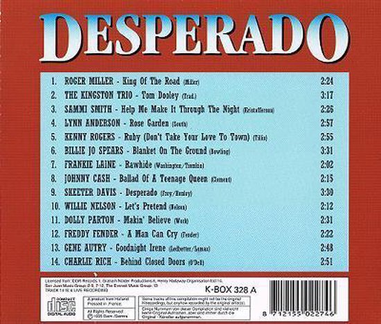 Desperado (CD 1), various artists | CD (album) | Muziek | bol